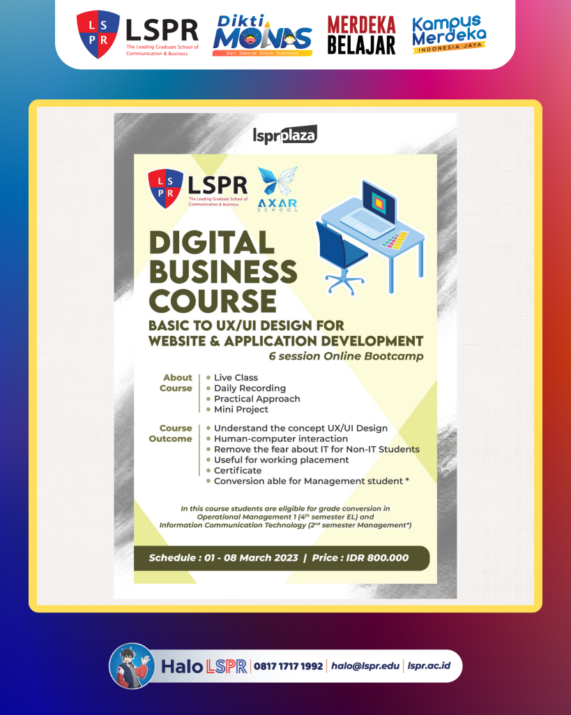 Digital Business Course kolaborasi LSPR dan Axar - LSPR Institute
