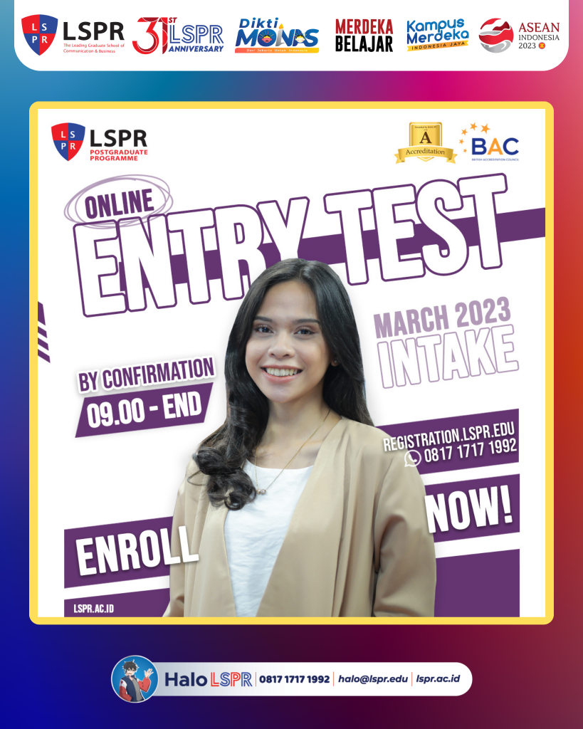 Entry Test LSPR Postgraduate Programme by Confirmation for March Intake ...