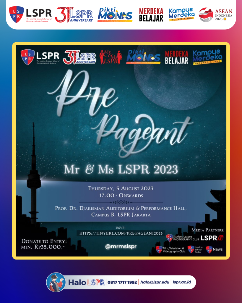 PRE PAGEANT Mr & Ms LSPR - LSPR Institute